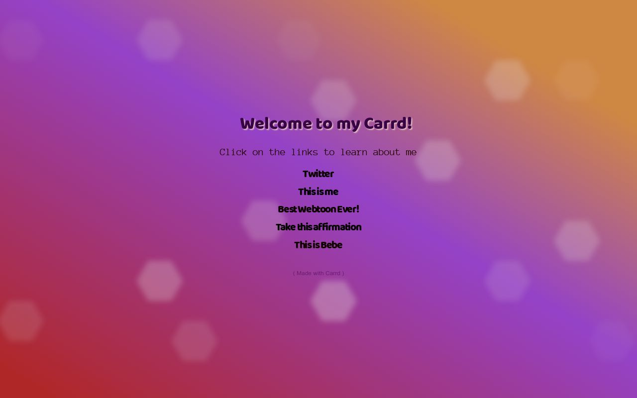Welcome tab